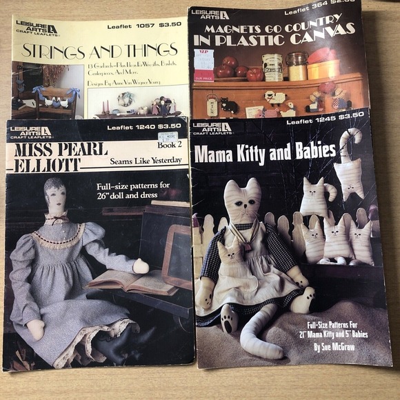 Leisure Arts | Office | 4 Leisure Arts Craft Leaflets Magnets Miss ...